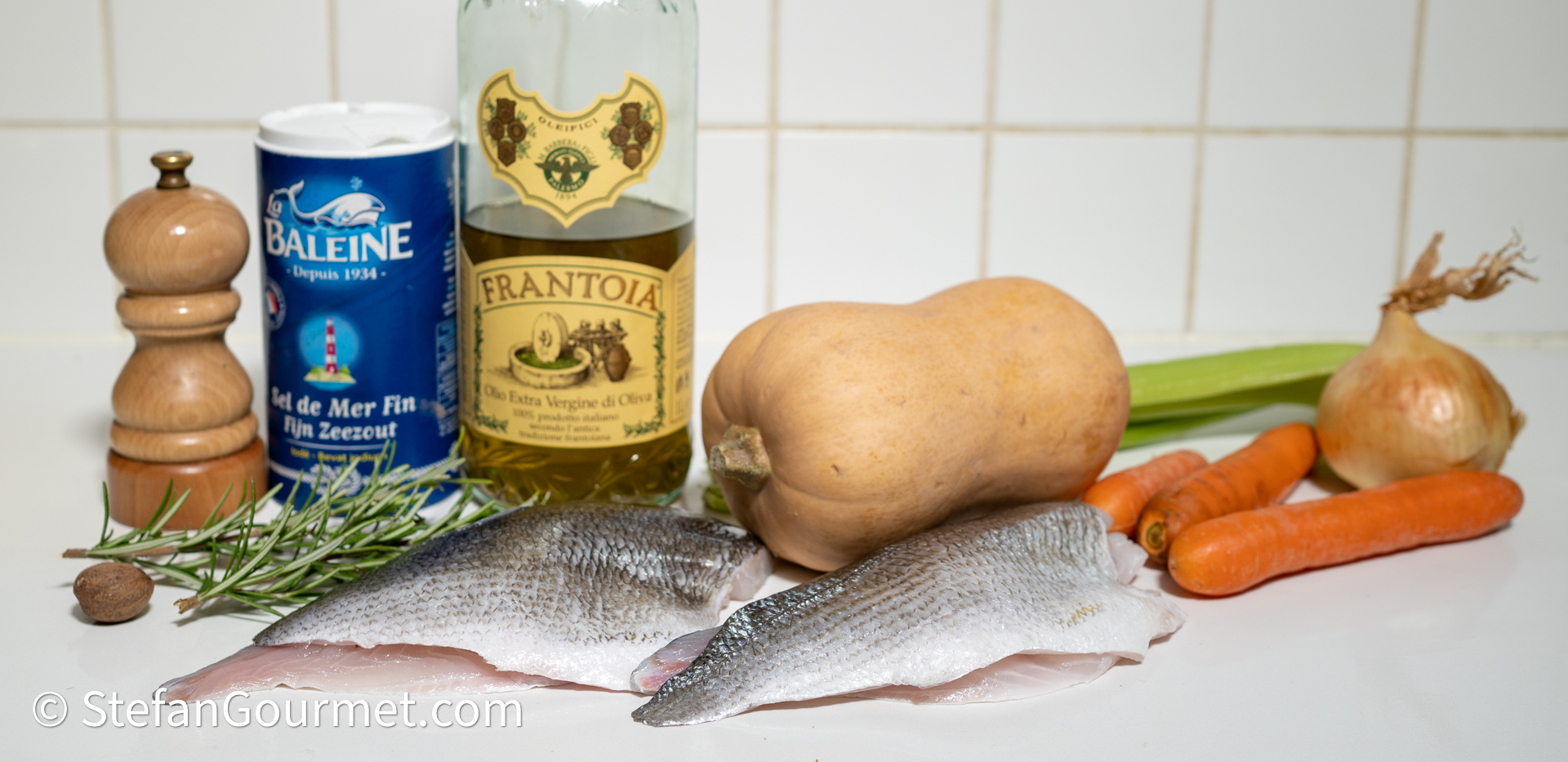 Dorade met pompoenvelouté (Orata con vellutata di zucca) – Sous vide koken