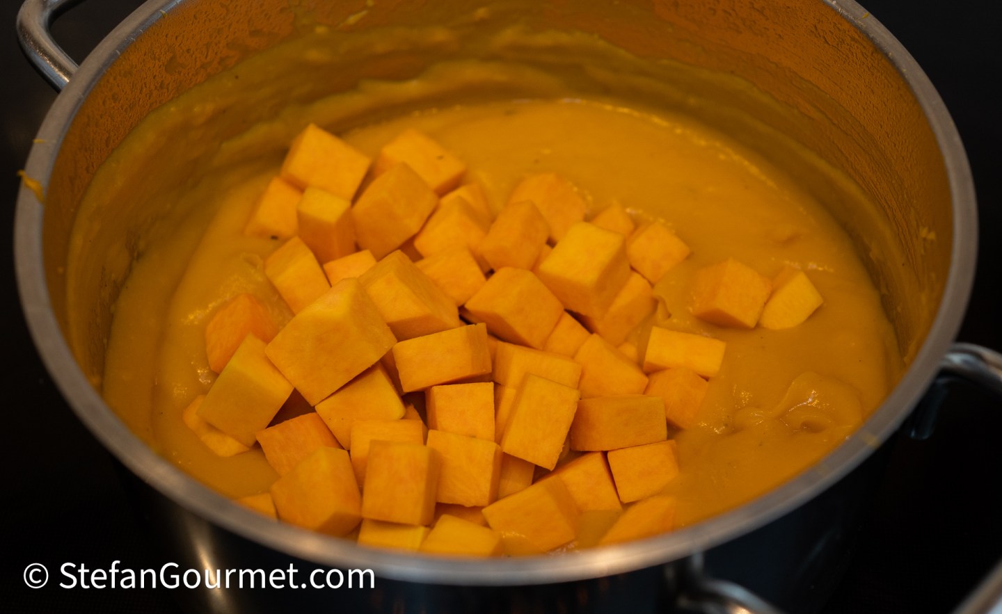 Dorade met pompoenvelouté (Orata con vellutata di zucca) – Sous vide koken