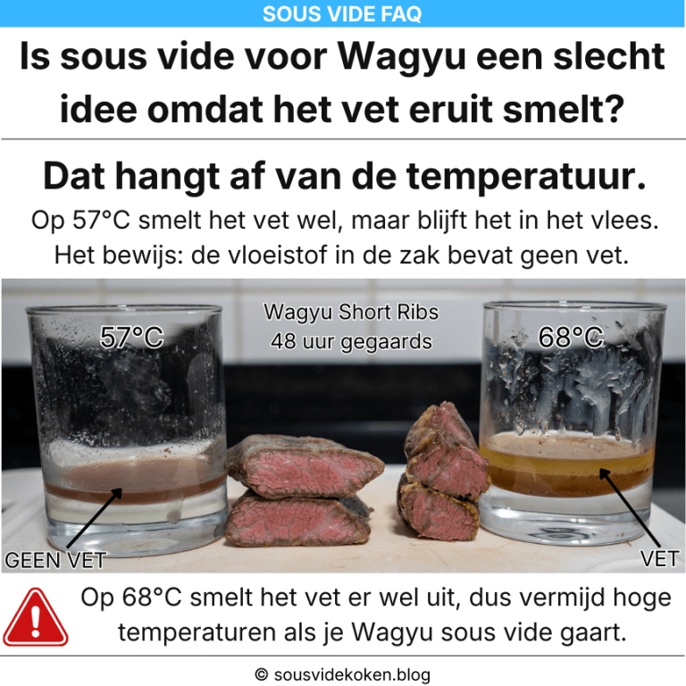 Wagyu shortribs sous vide temperatuur experiment – Sous vide koken